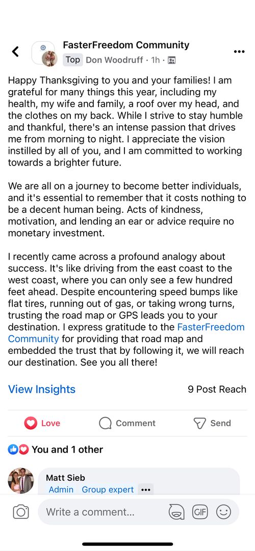 Faster Freedom | About Us